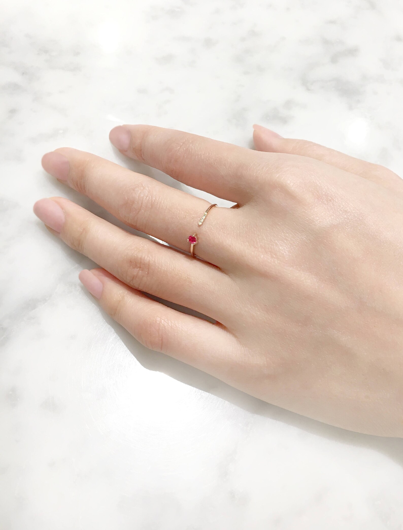 Ruby Adjustable Ring / Simple Ruby Rin / Natural Ruby Ring / - Etsy