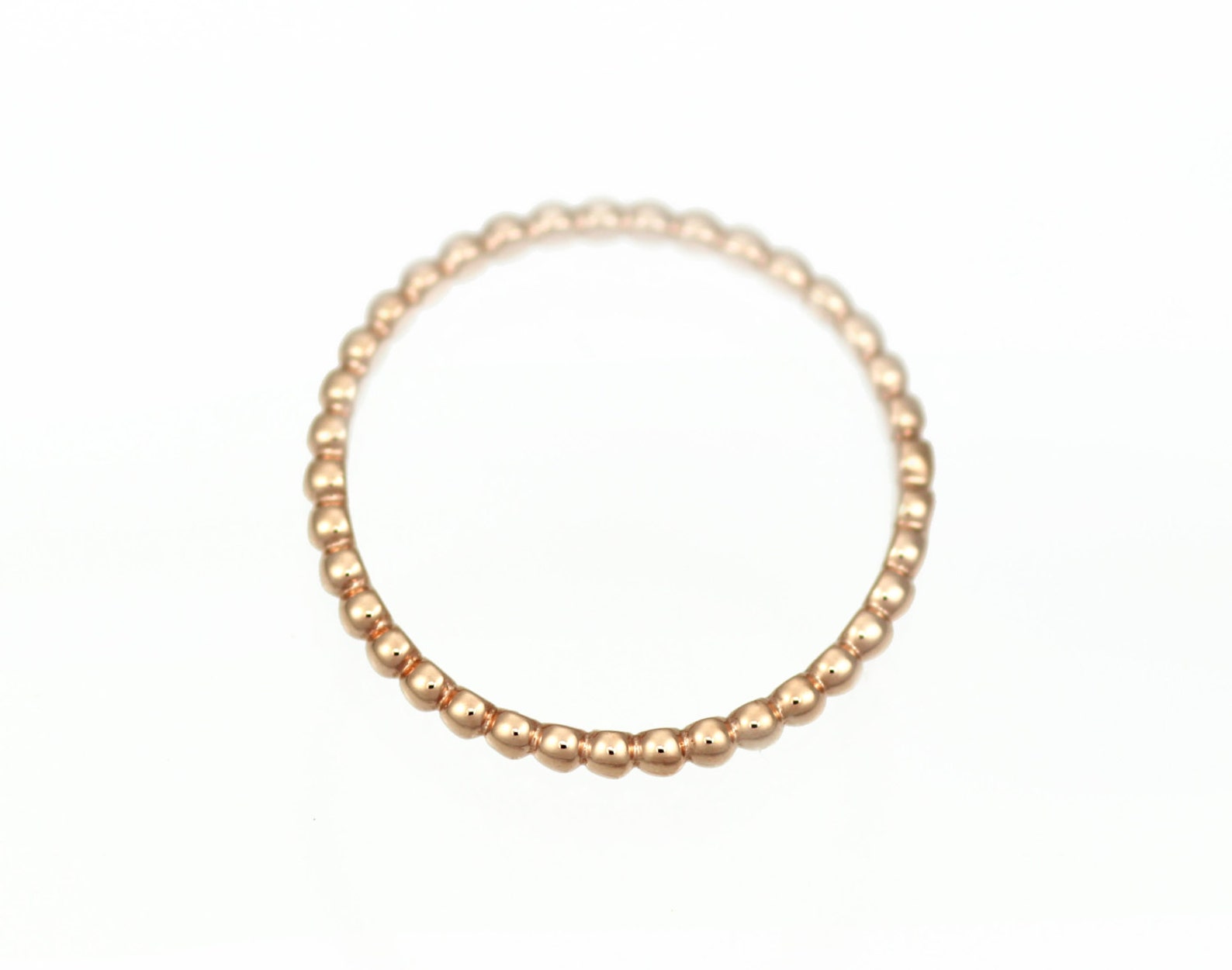 Beaded Ring Gold Bead Ring Gold Ring Stack Gold Ring Band - Etsy