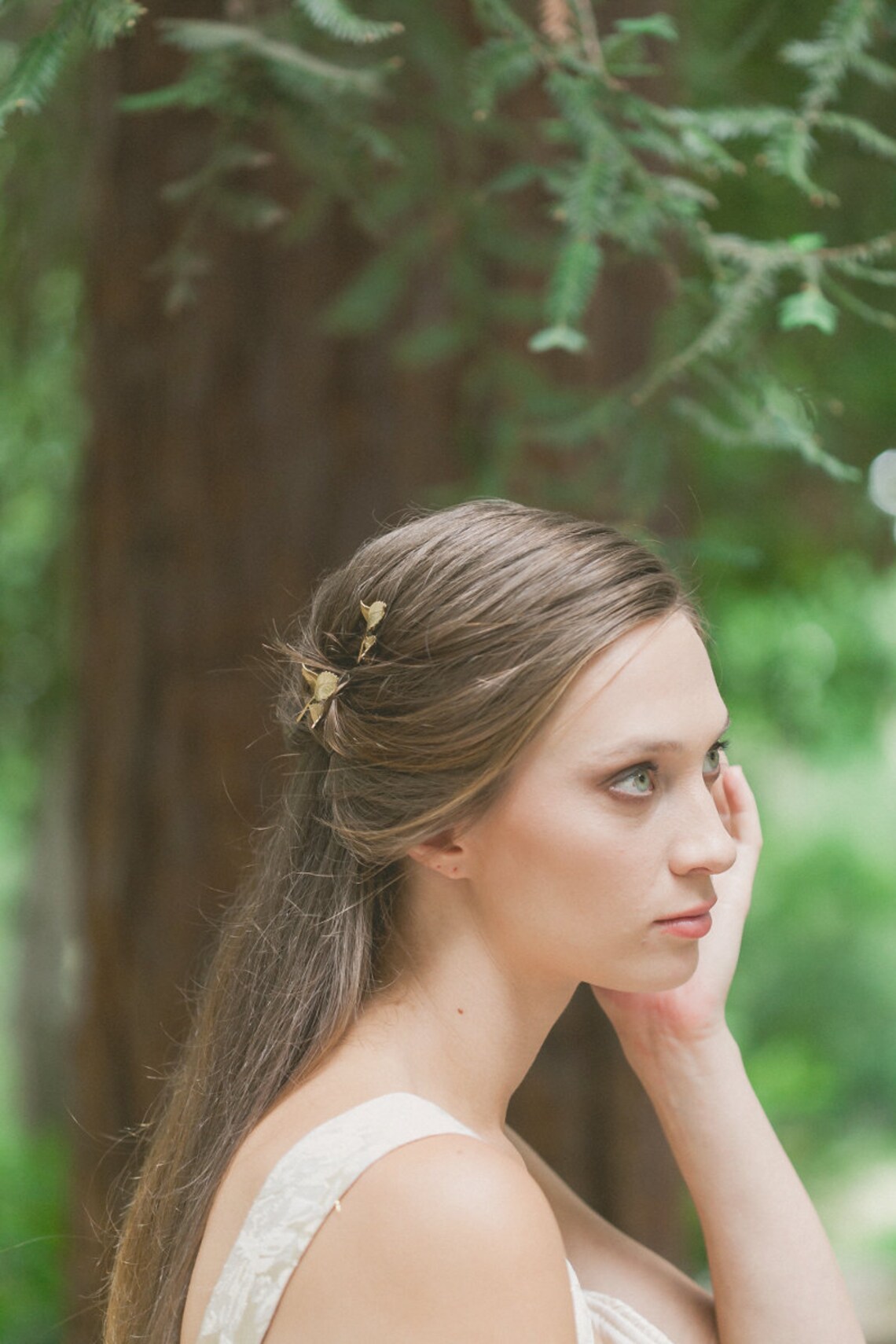 Grecian Leaf Hair Clips Gold Leaf Bobby Pins Leaf Hair Pins - Etsy UK