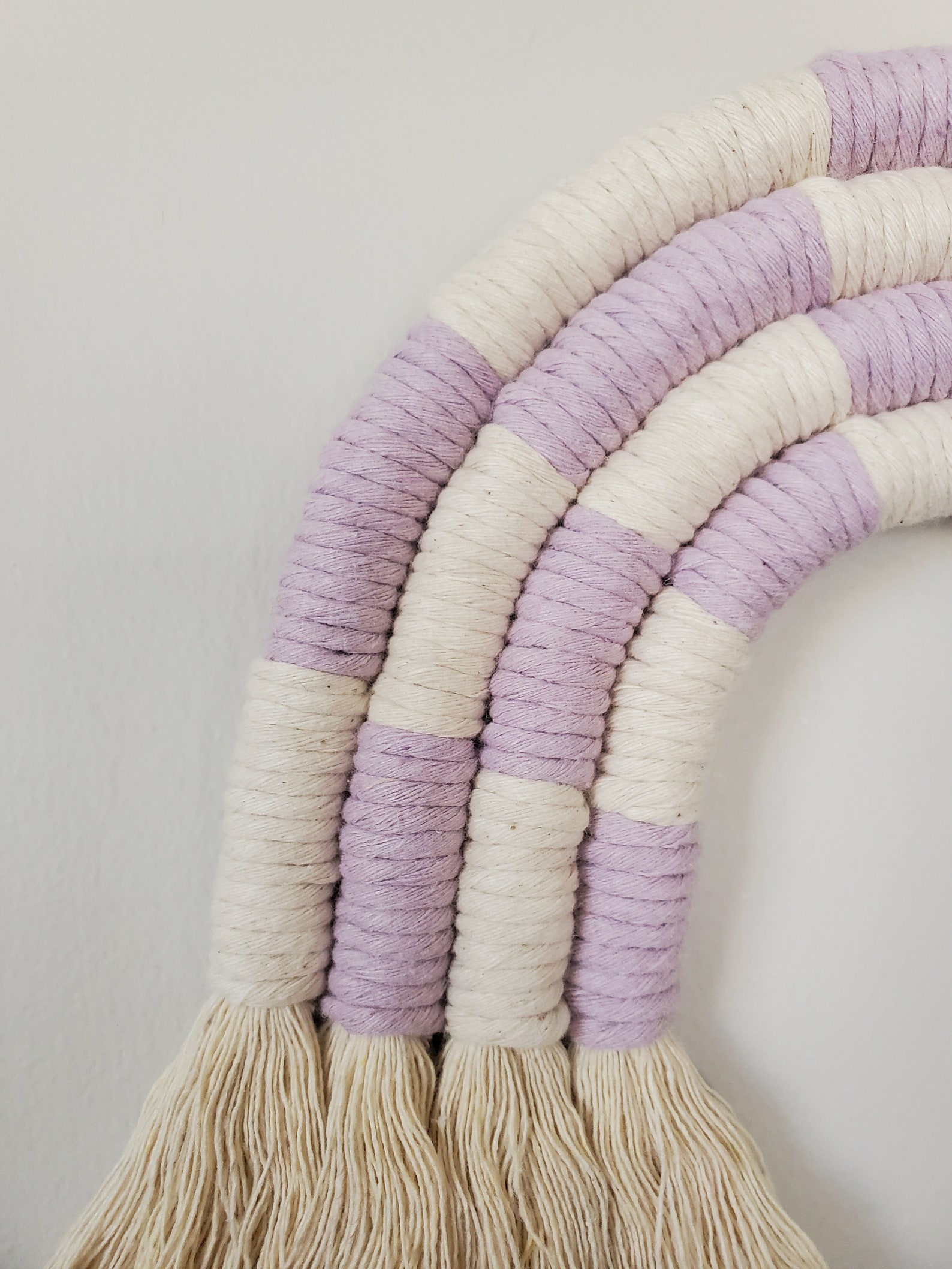 Checkered Rainbow | Fiber Rainbow | Macrame Rainbow | Nursery Decor ...