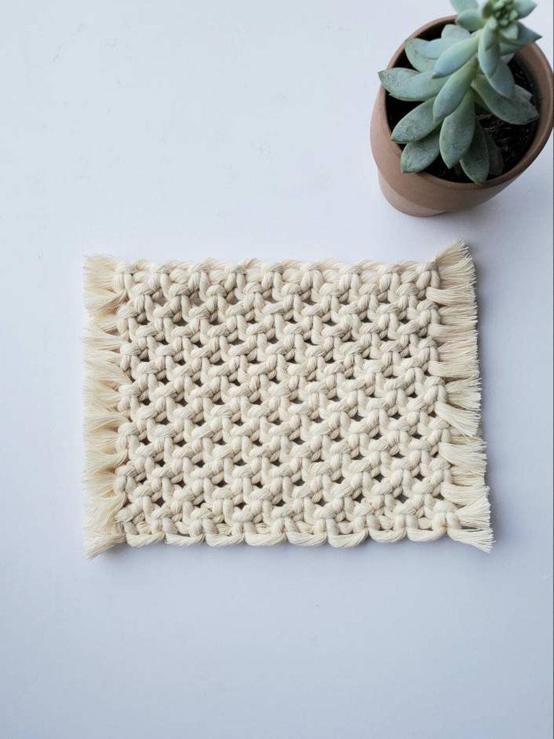 Dollhouse Rug | Boho Rug | Miniature Rug | Macrame Rug | Dollhouse ...