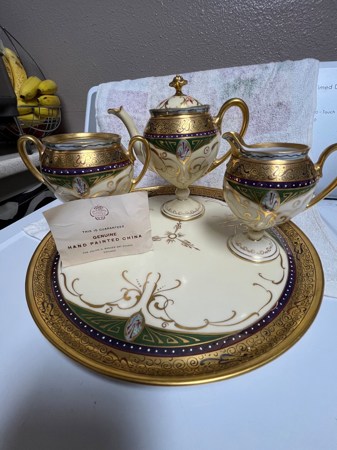 Vintage Julius Brauer Tea Set With Plate - Etsy