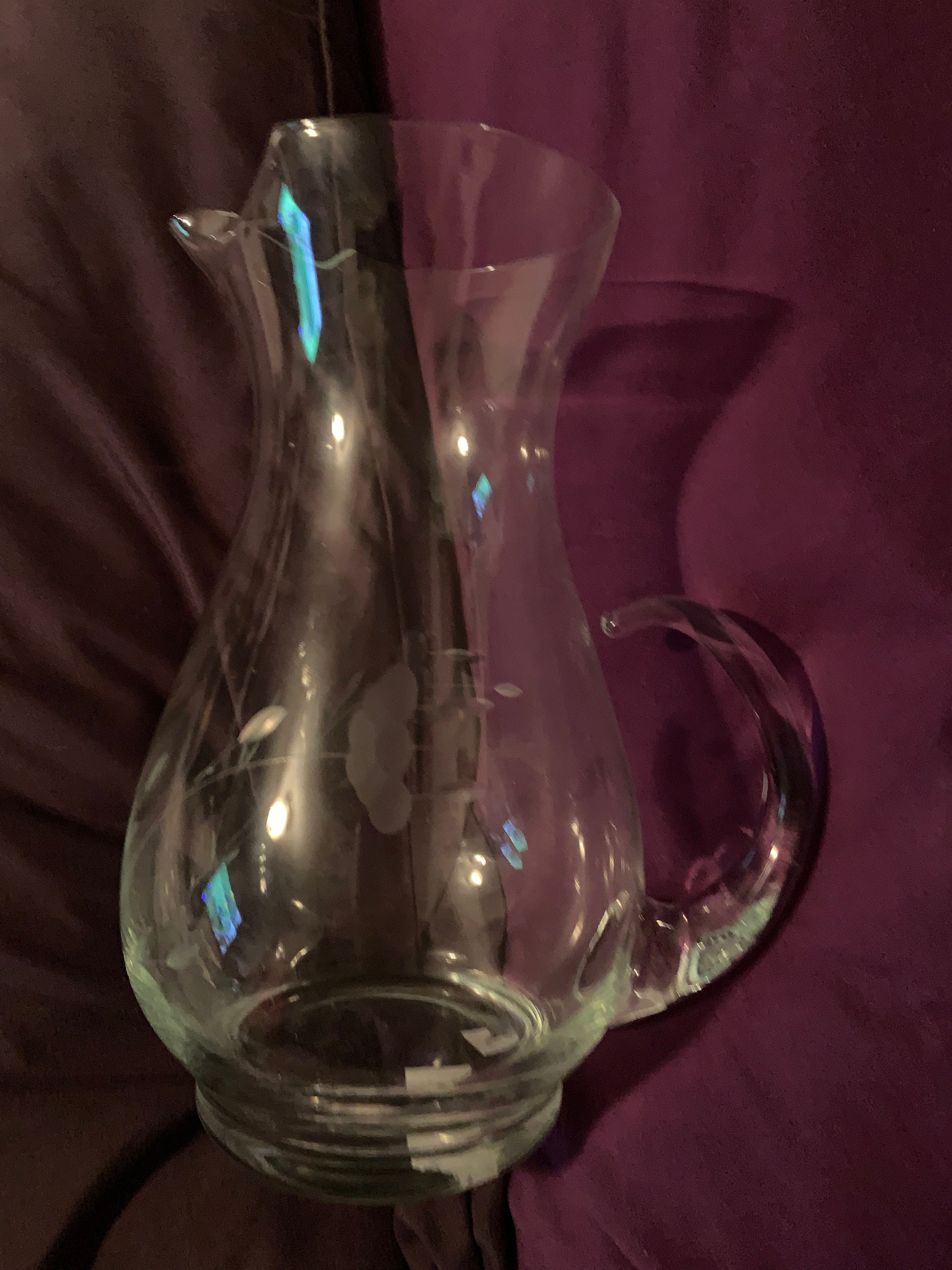 Vintage Large Princess House Crystal Pitcher - Etsy