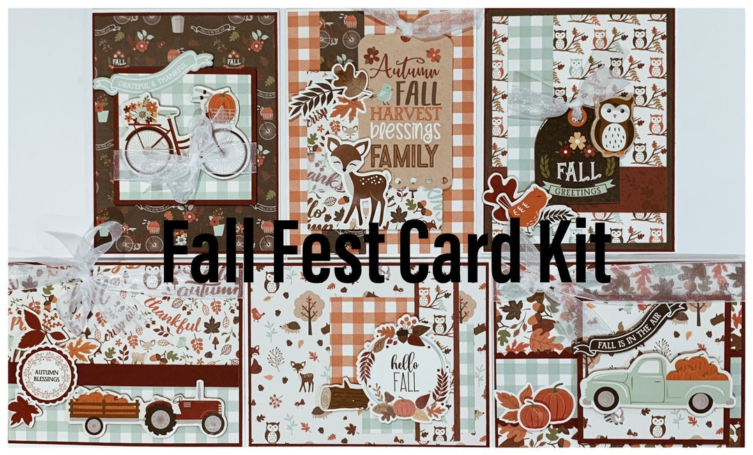 Fall Fest Card Kit - Etsy