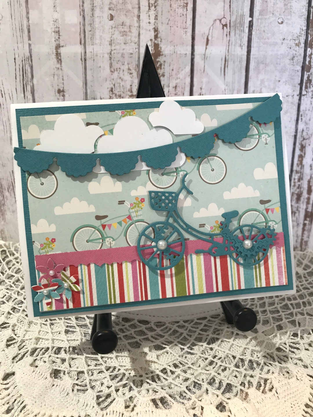 Bicycle Handmade Card - Etsy Canada
