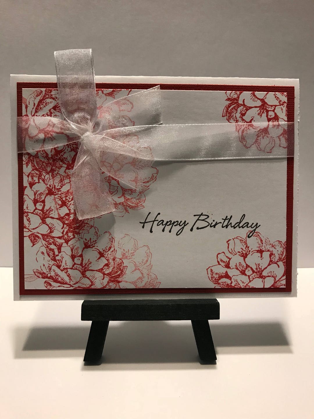 Hand Stamped Birthday Card - Etsy