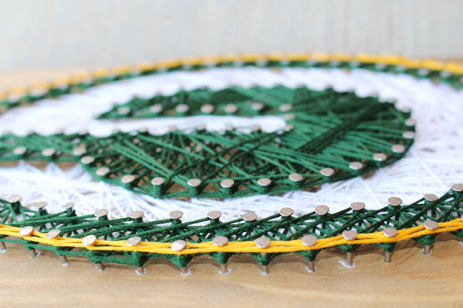 Green Bay Packers String Art 7.25x11//sports - Etsy