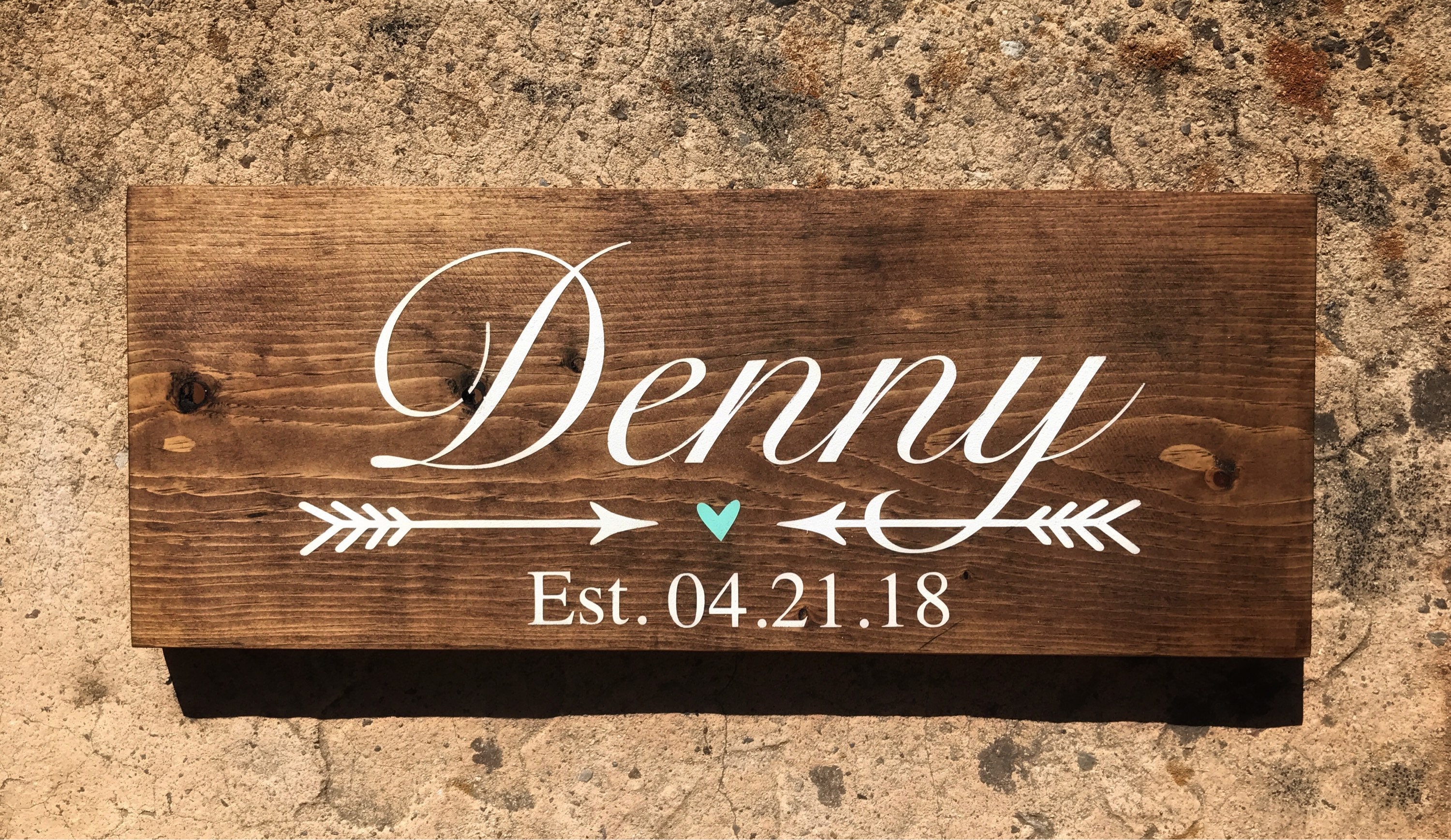 Last Name Sign//personalized Wedding Decor//established Marriage Sign ...