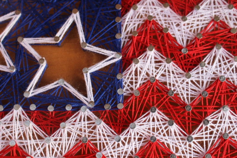 Chevron American Flag String Art - Etsy Denmark