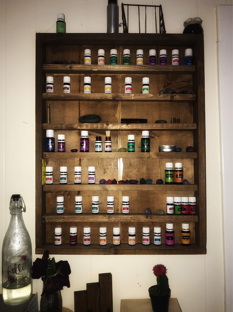 Essential Oil Wood Shelf//essential Oil Storage//bathroom Shelf ...