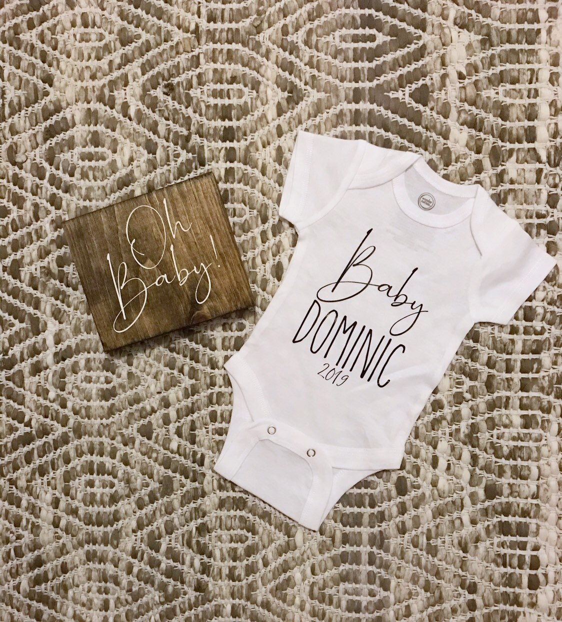 Baby Birth Announcement Bodysuit//birth Announcement//newborn Outfit ...