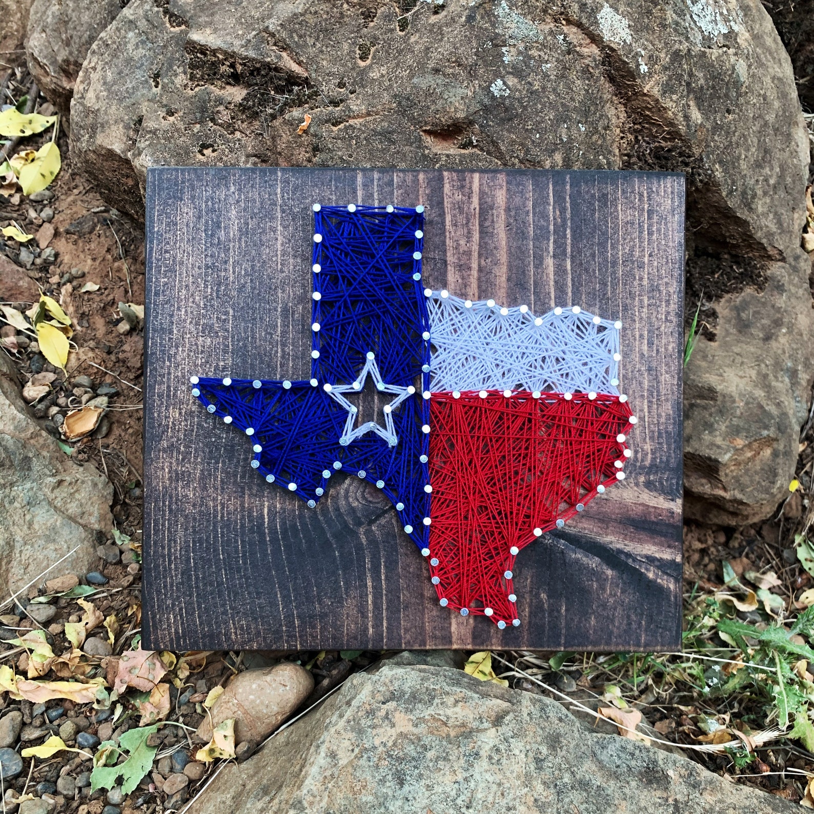 Texas String Art 8x9.25//lone Star State//home Decor//wall Hanging ...
