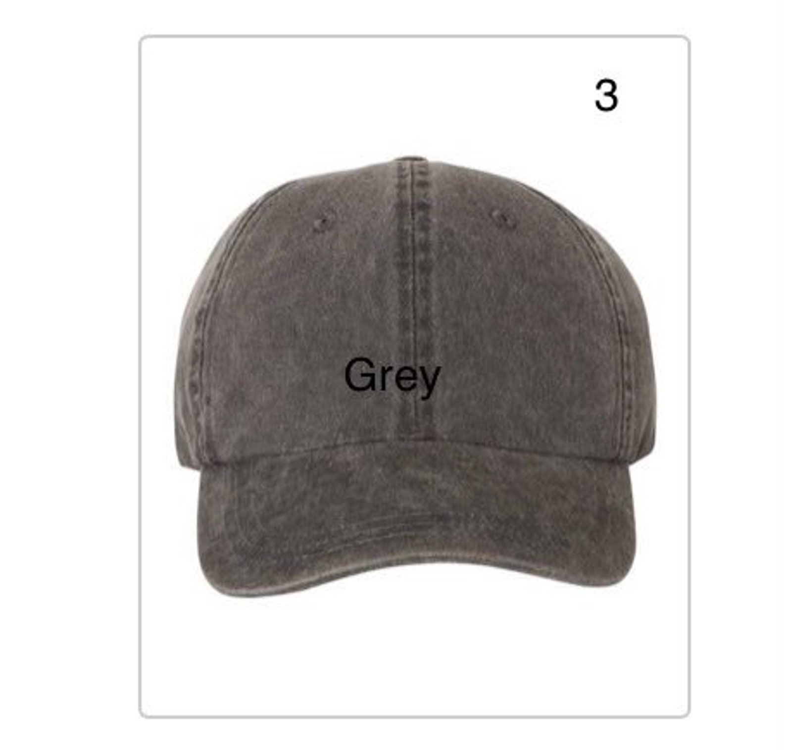 Custom Hand Embroidered Washed Baseball Hat - Etsy