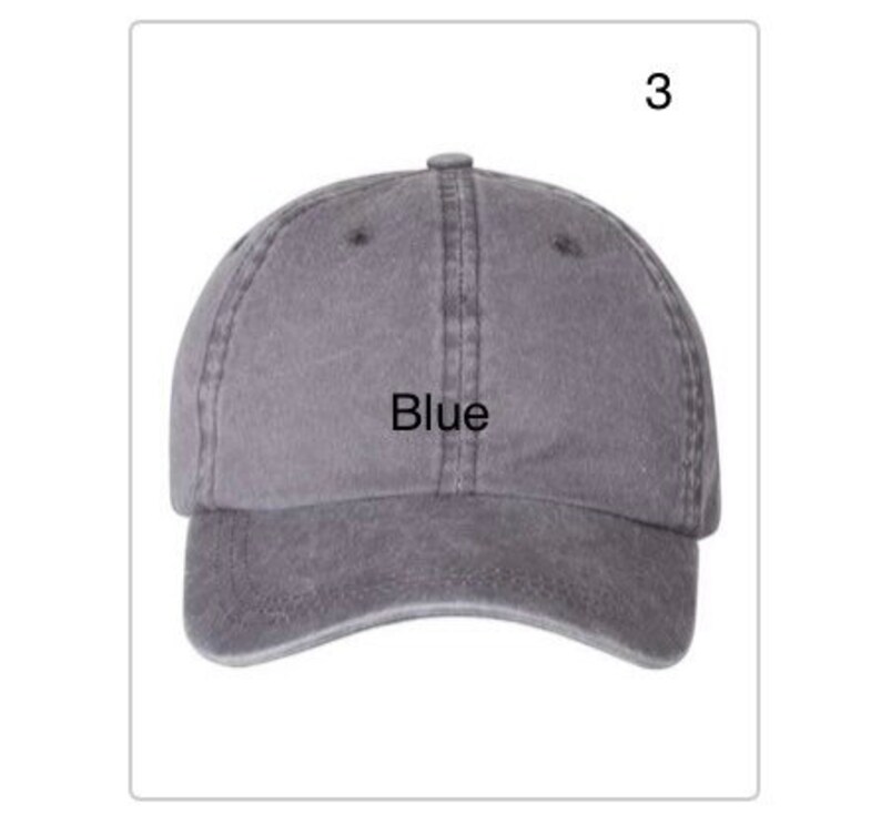 Custom Hand Embroidered Washed Baseball Hat - Etsy