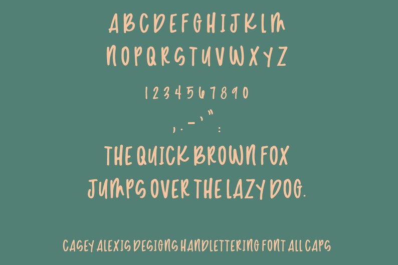 Casey Alexis Handlettering FONT - Etsy