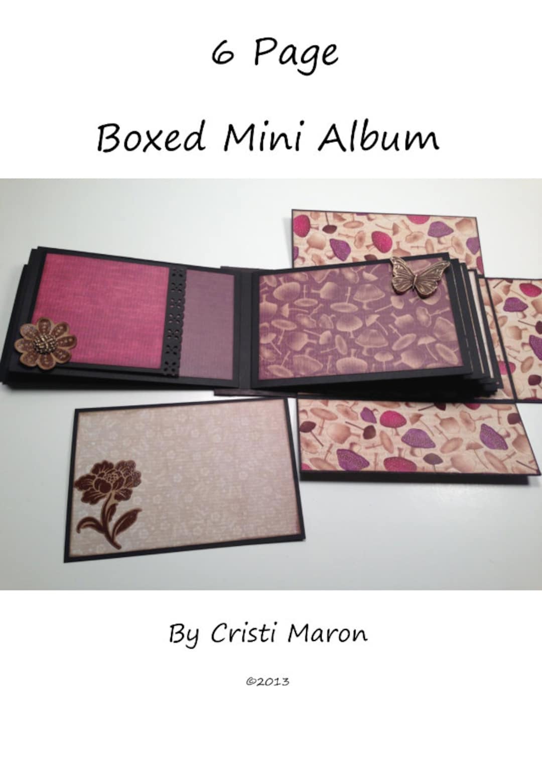 6 Page Boxed Mini Album With Video Tutorials - Etsy