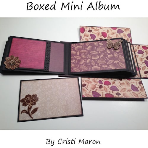 Boxed Gatefold Mini Album Pattern With Video Tutorial - Etsy