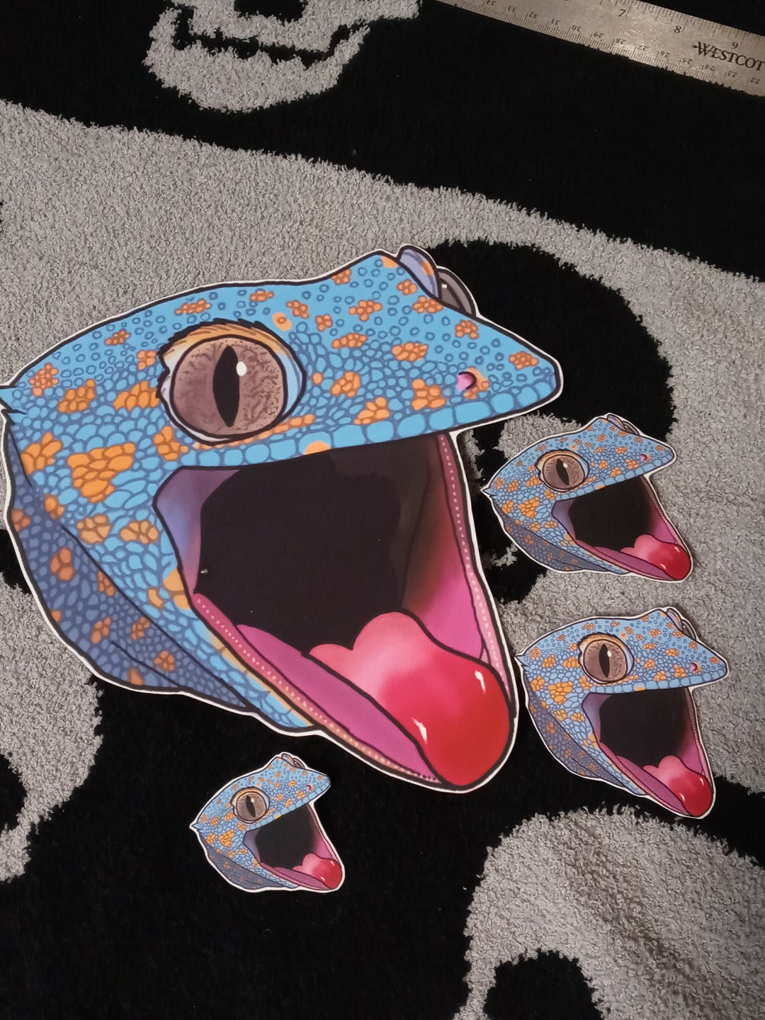 Screaming Tokay Sticker, Tokay Gecko Sticker, Gekko Gekko, Animal ...