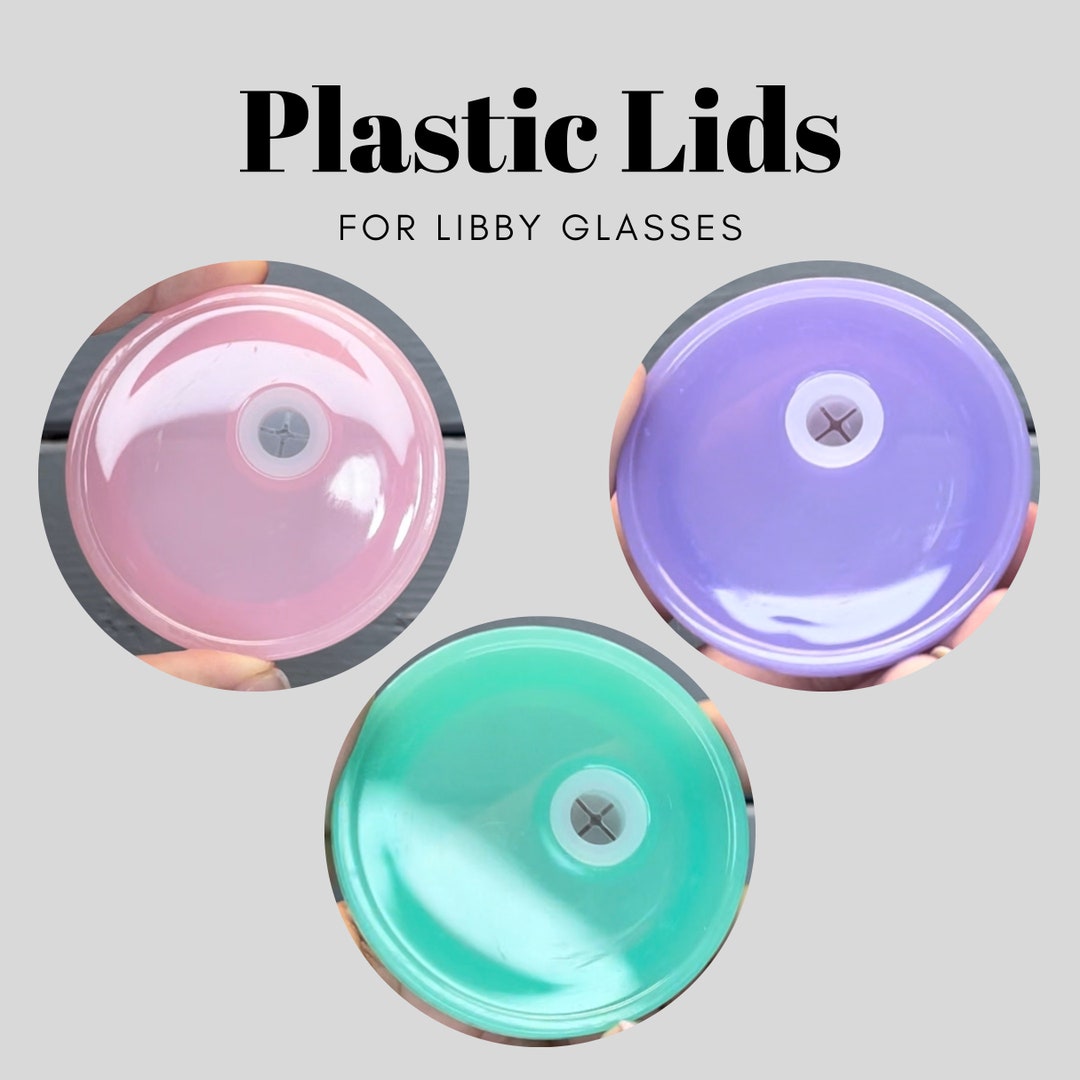 Minor Scratches Half Off, Plastic Colorful Libby Glass Lid, Lid for ...