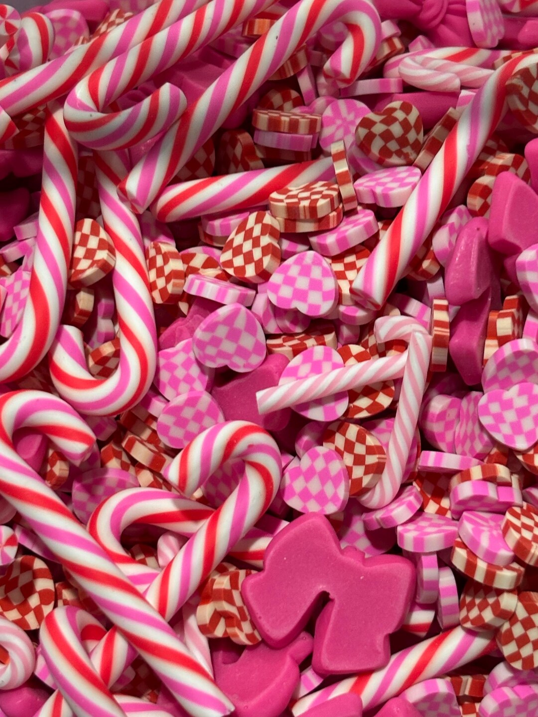 Christmas Candy Cane Flatback Charm Mix, DIY Crafts - Etsy