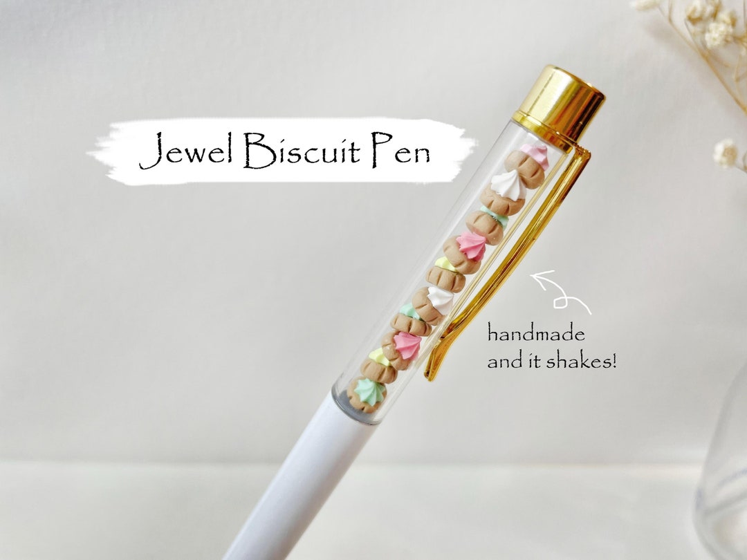 Jewel Gem Biscuit Shaker Ball Point Pen (handmade by Donuthings) - Etsy