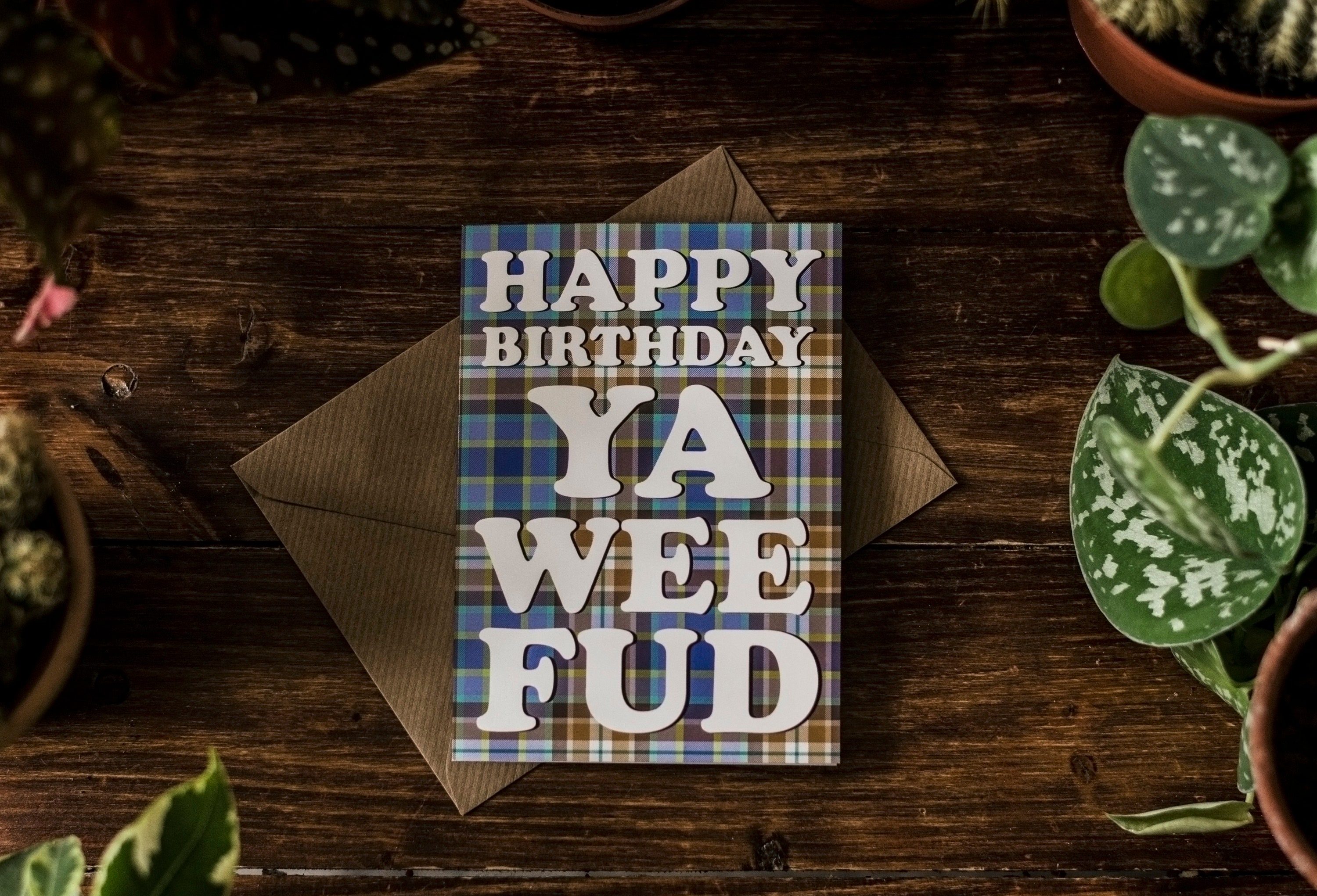 Happy Birthday Ya Wee F*d / 'A Wee Bit Scottish' Card / Scots Slang ...