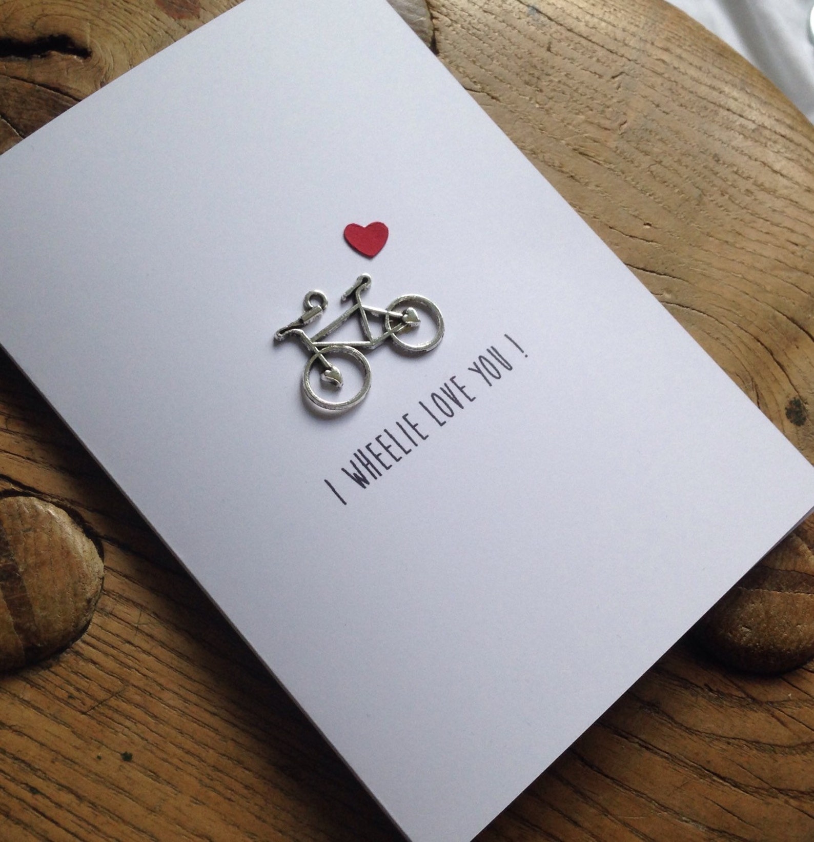 I Wheelie Love You Card - Cute and Fun for Bike / Bicycle Lovers - Etsy UK