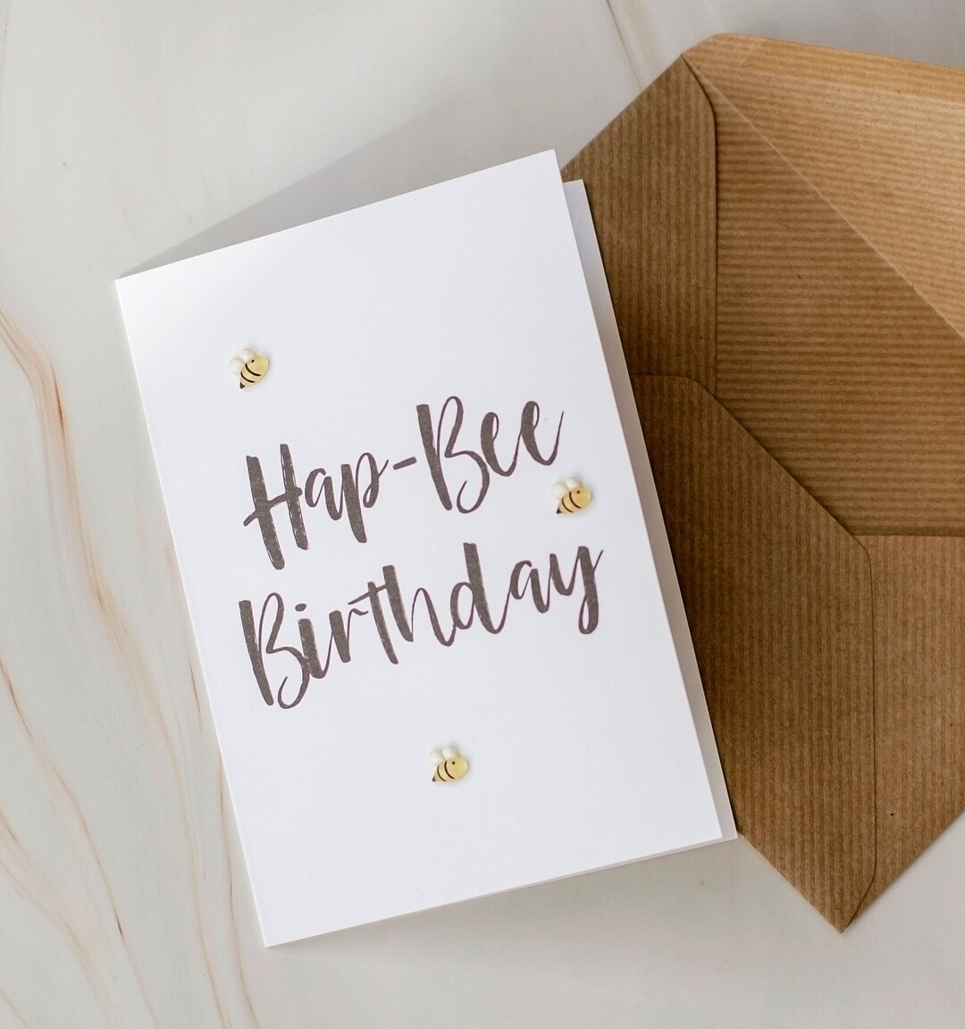 Hap-bee Birthday / Luxury Card - Etsy