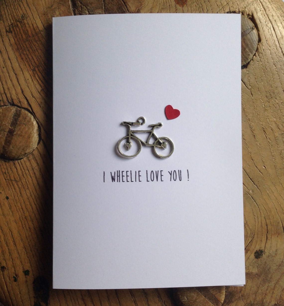 I Wheelie Love You Card Cute and Fun for Bike / Bicycle - Etsy UK
