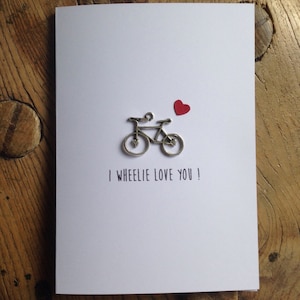 I Wheelie Love You Card - Cute and Fun for Bike / Bicycle Lovers - Etsy