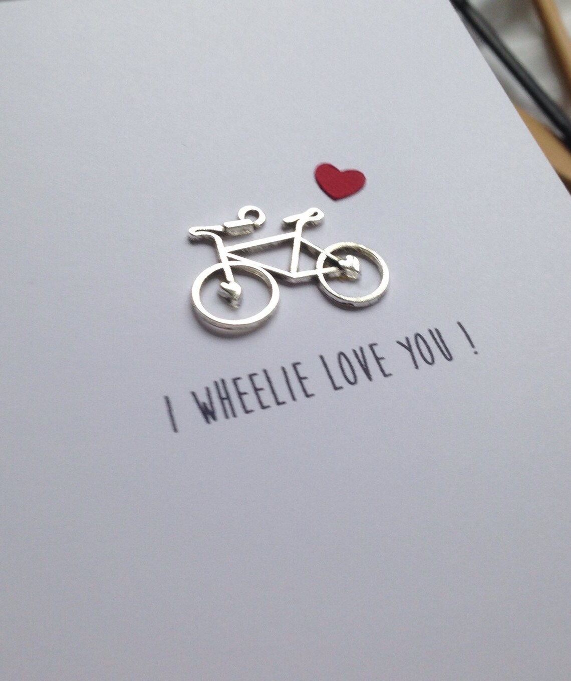 I Wheelie Love You Card Cute and Fun for Bike / Bicycle - Etsy UK