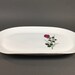 KAHLA White Porcelain Set of Two Platters With Red Rose Decor - Etsy