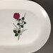 KAHLA White Porcelain Set of Two Platters With Red Rose Decor - Etsy