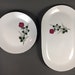 KAHLA White Porcelain Set of Two Platters With Red Rose Decor - Etsy