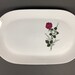 KAHLA White Porcelain Set of Two Platters With Red Rose Decor - Etsy