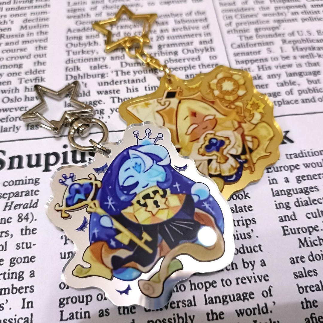 Shadow Milk & Pure Vanilla Cookie Keychain (set of 2) Mirror Acrylic ...