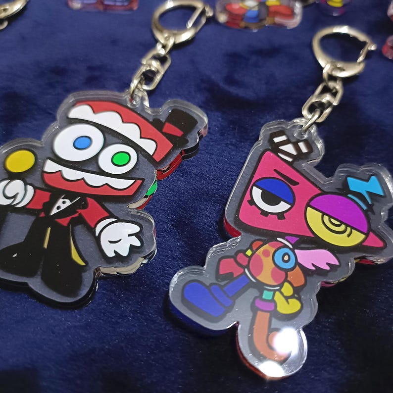 The Amazing Digital Circus Keychain Set (3 / 7 Pcs) TADC Acrylic Bag ...