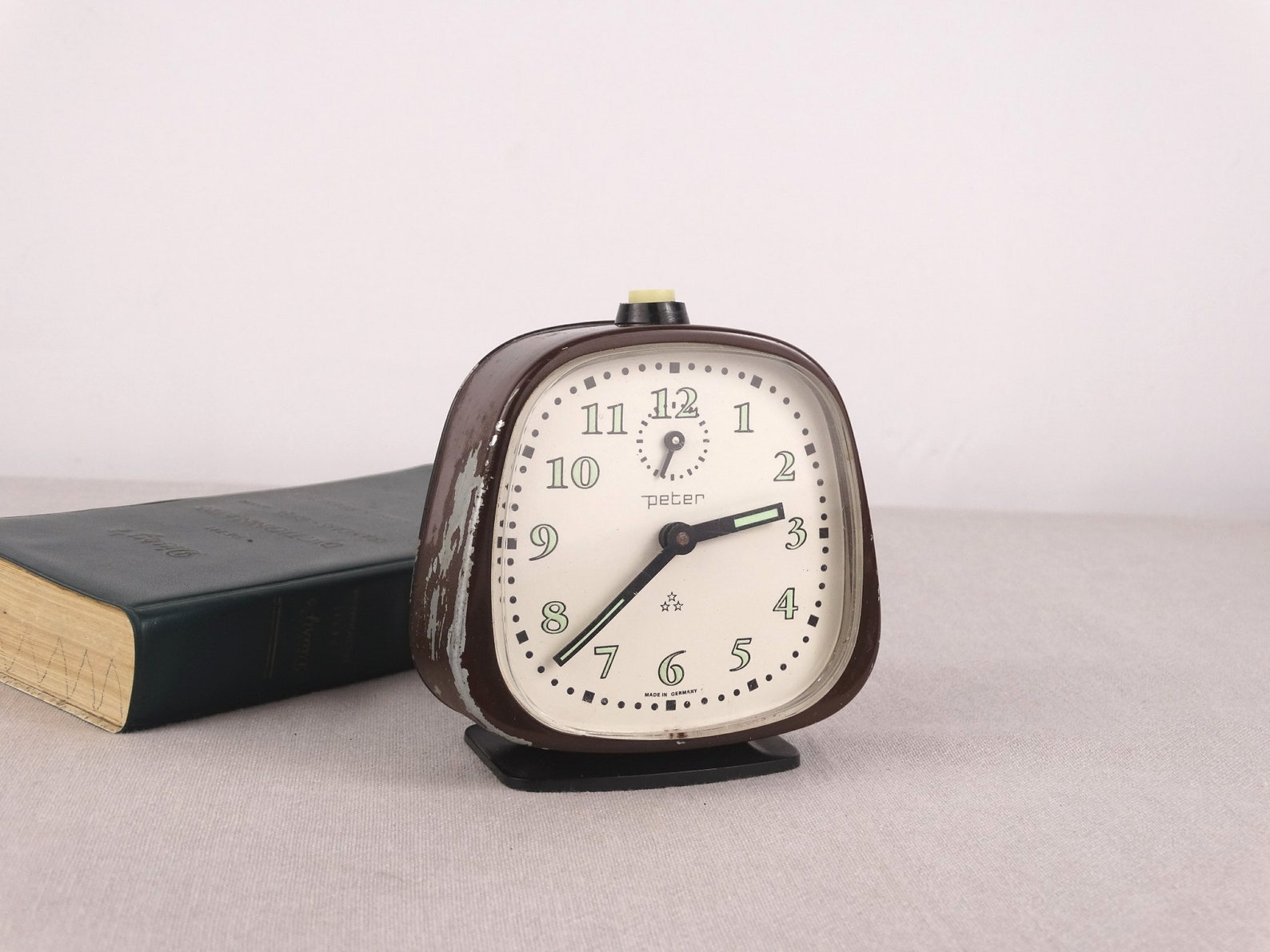 Vintage Peter Clock Retro Wind up Clock Old Timepiece Night - Etsy