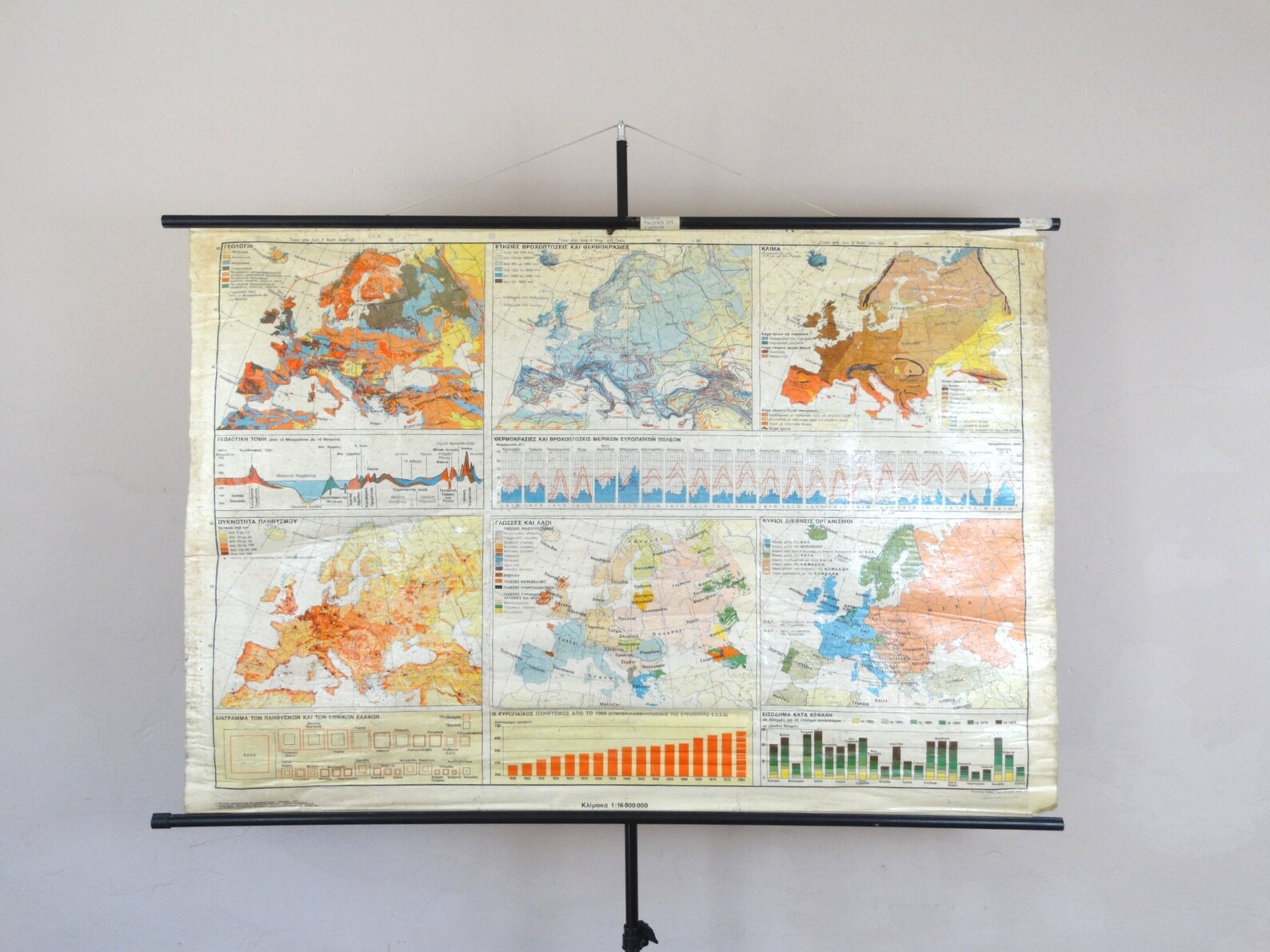 European Chart Geography School Chart Classroom Chart of - Etsy