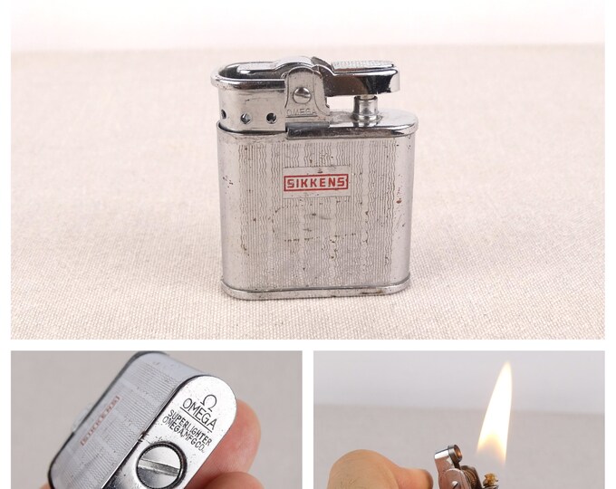 Omega Lighter, Windshield Lighter, Petrol Lighter, Vintage Lighter, Old ...