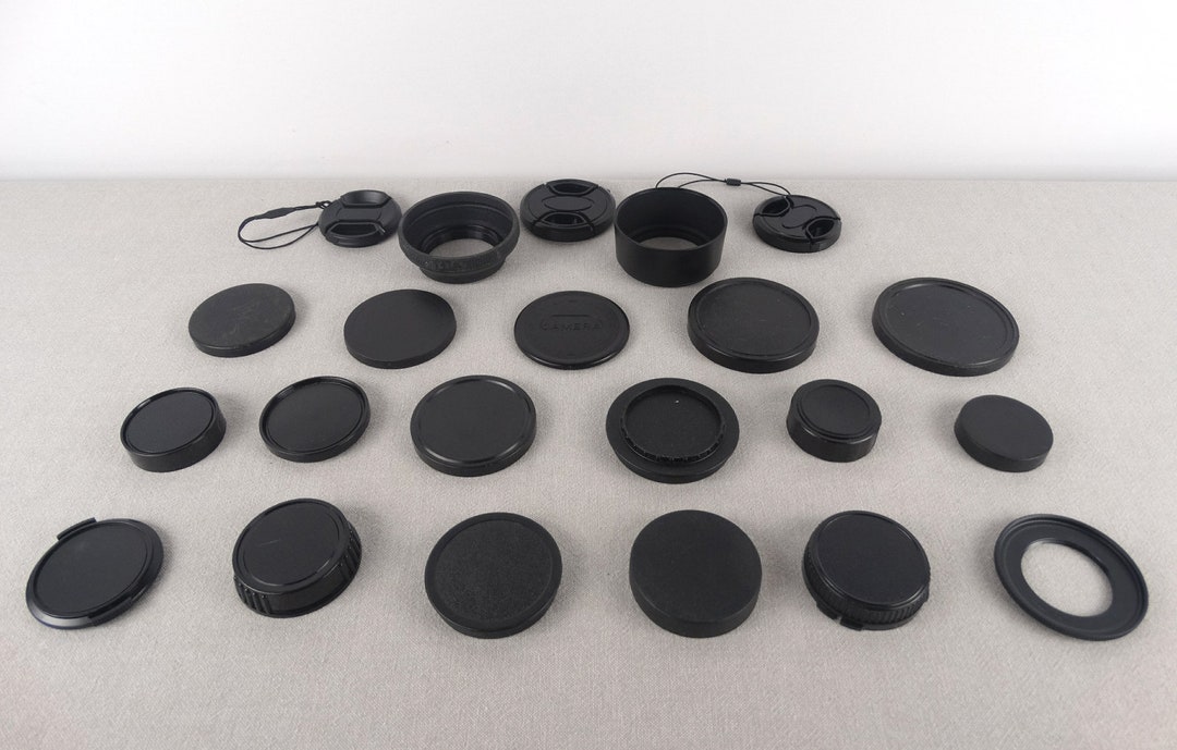Vintage Lens Caps Lot, Vintage Lens Cap, Camera Caps, Lens Cover ...