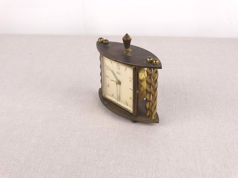 Vintage Walt Clock Brass Alarm Clock Old Clock Parts West - Etsy