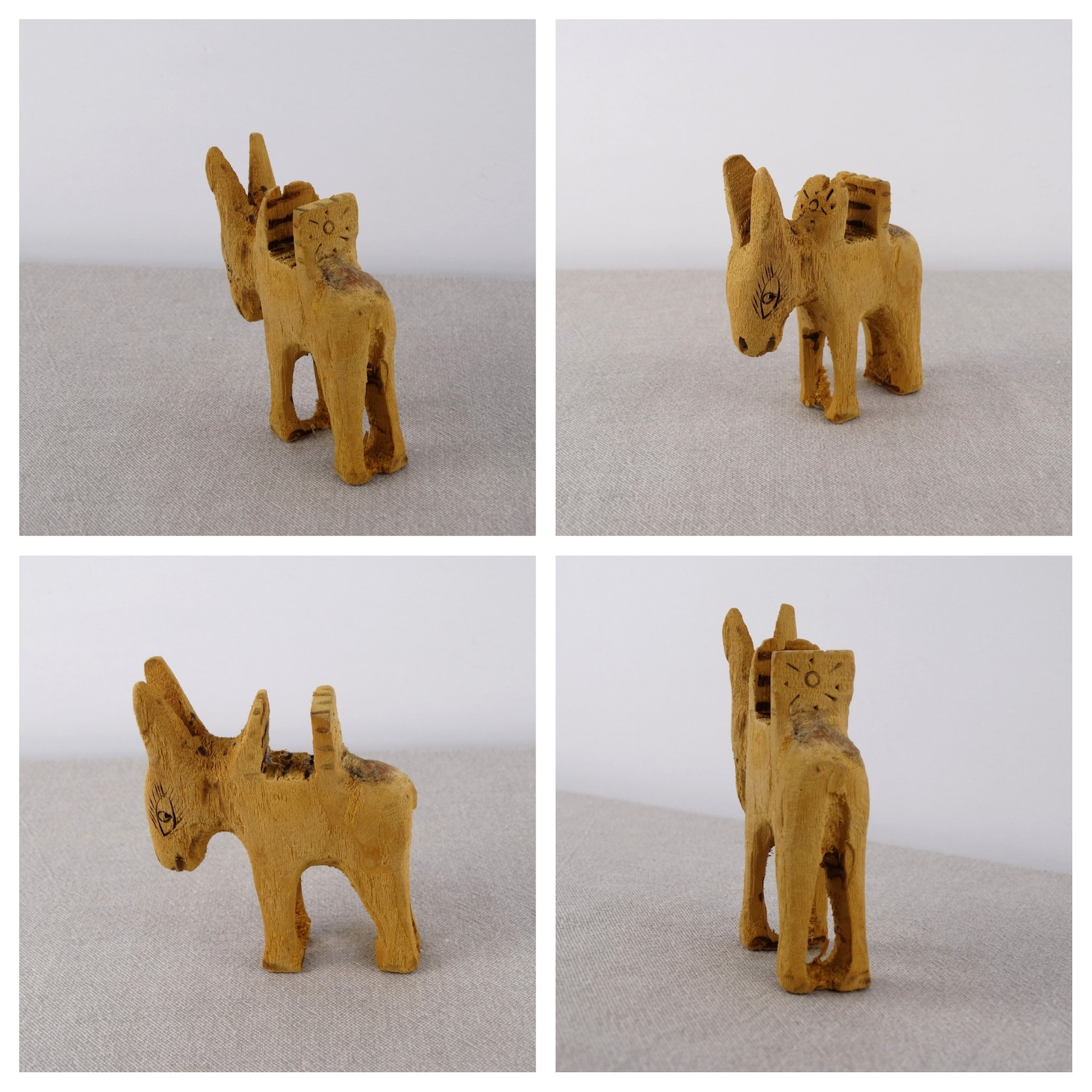 Wooden Donkey Figurine Hand Carved Donkey Sculpture Donkey - Etsy