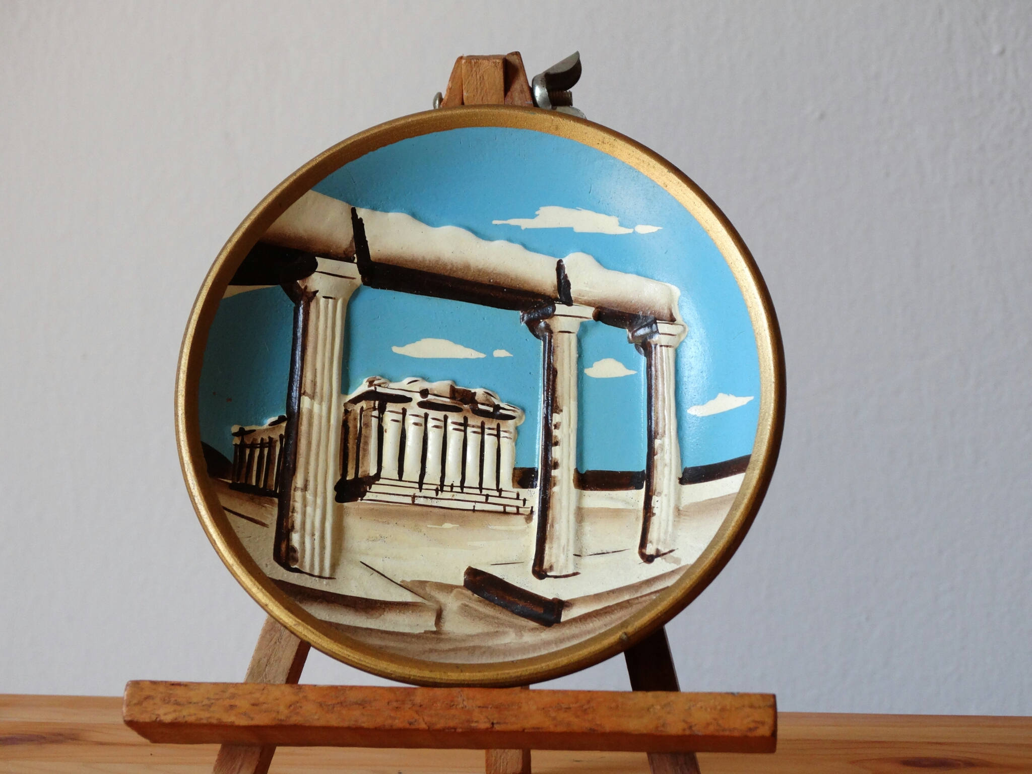 Ceramic Hanging Plate, Parthenon, Ancient Greece Decor, Ceramic Wall ...