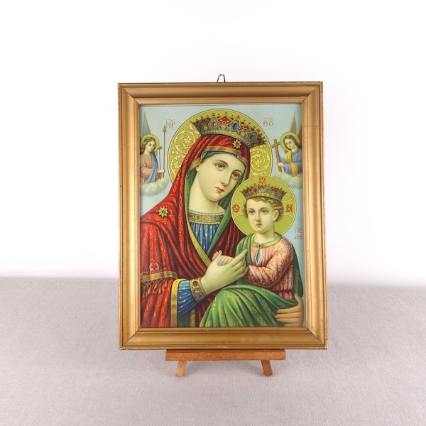Virgin Mary Icon - Etsy