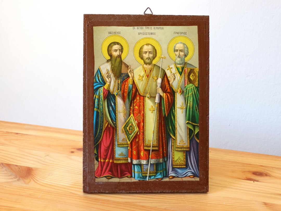 Three Holy Hierarchs, Basil the Great, Gregory the Theologian, John ...