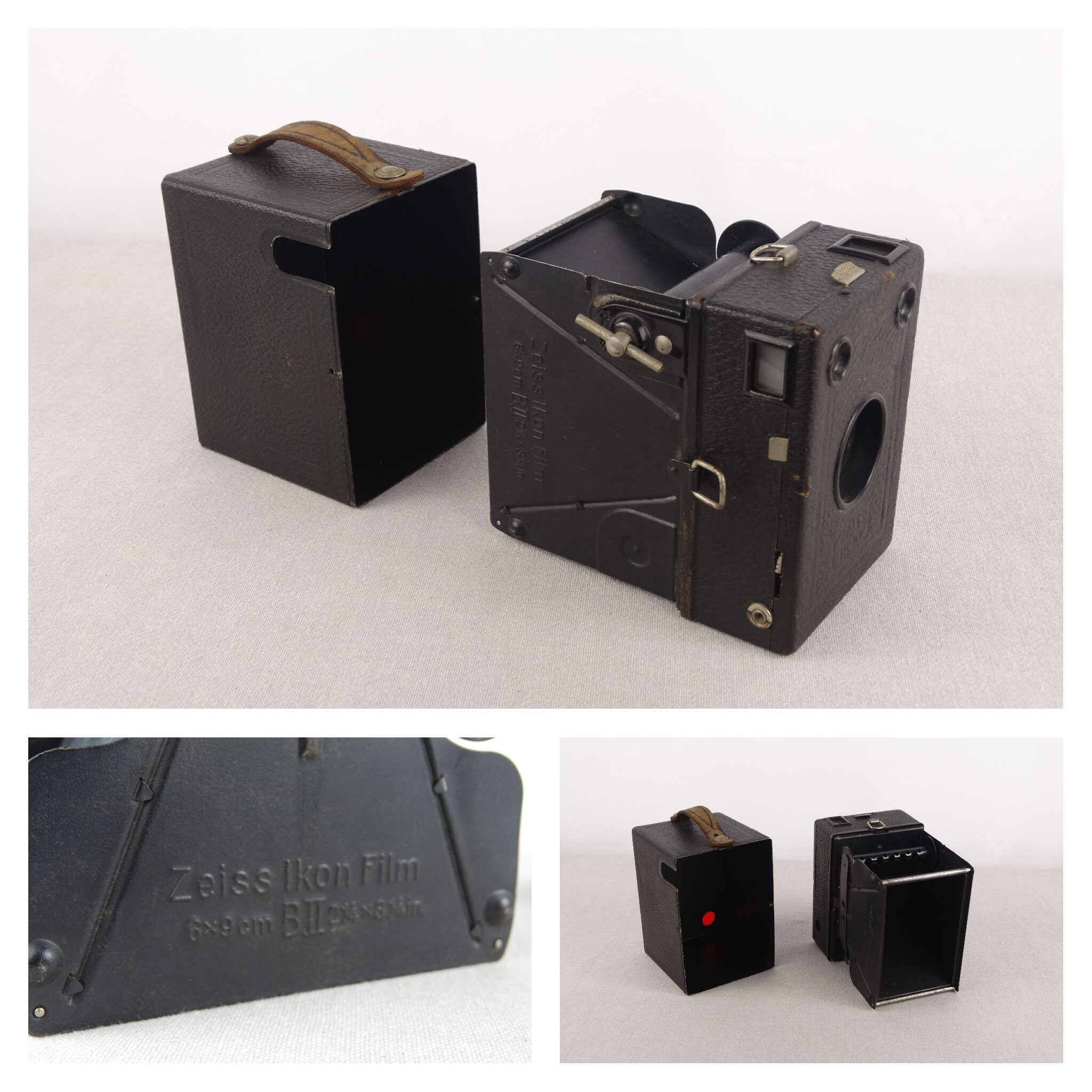 1932, Zeiss Ikon Box Tengor 54 2, Antique Zeiss Ikon Tengor Camera, Box ...