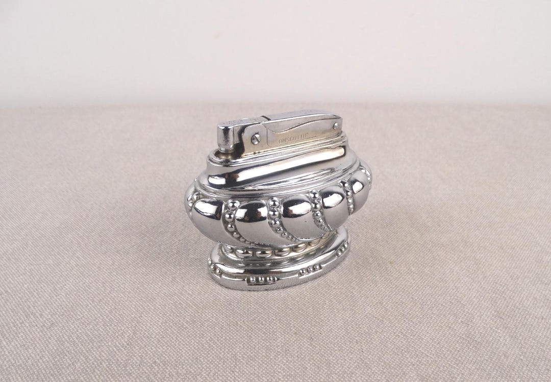 Omsco Lite Table Lighter, Vintage Table Lighter, Petrol Lighter, Cigar ...