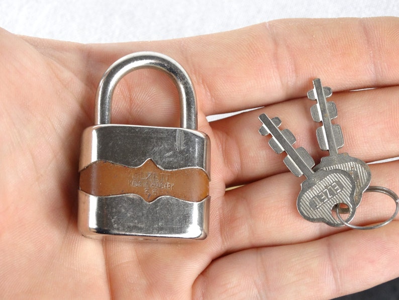 Retro Padlock, Old Padlock, Brown Padlock, Working Padlock, Small ...