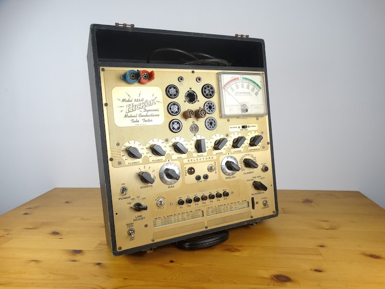 1947, Hickok 533A, Dynamic Mutual Conductance Tube Tester, Tube Checker ...